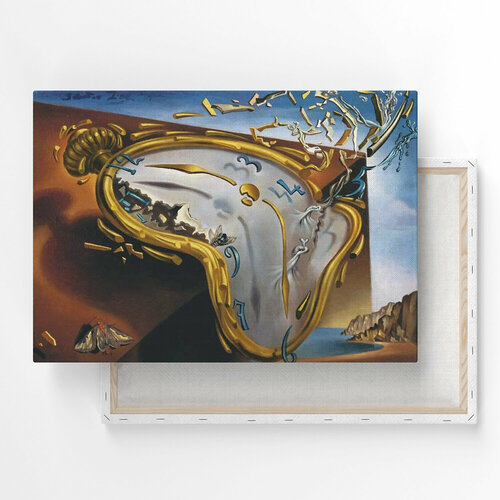 Картина на холсте, репродукция / Salvador Dali - Melting watch - Сальвадор Дали / Размер 30 x 40 см