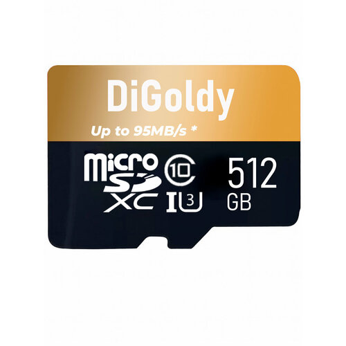 Карта памяти microSD 512 ГБ DiGoldy Class 10 Extreme Pro ( DG512GCSDXC10UHS-1-ElU3 w )