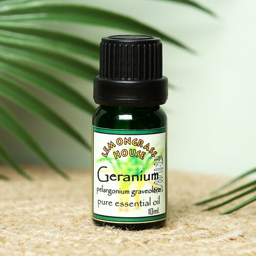 Эфирное масло "Герань" (Pelargonium graveolens) 10мл, Натуральное / Омолаживающее/ Антидепрессант. Лемонграсс Хаус (Таиланд)