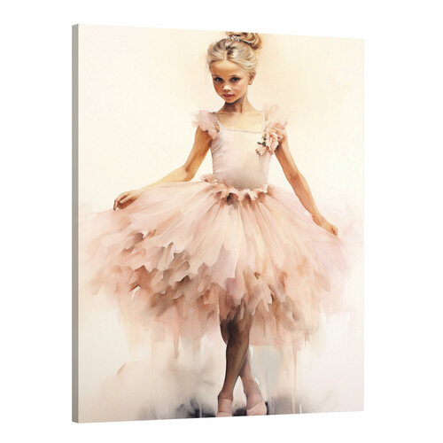 Интерьерная картина 50х70 "Девочка-балерина"