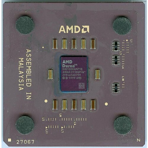 Процессор AMD Duron 1000 1 x 1000 МГц, OEM