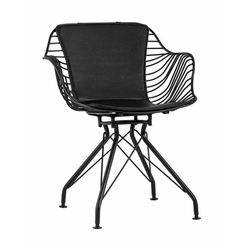 Кресло Stool Group Кресло Thomas черное с черной подушкой арт. УТ000004226