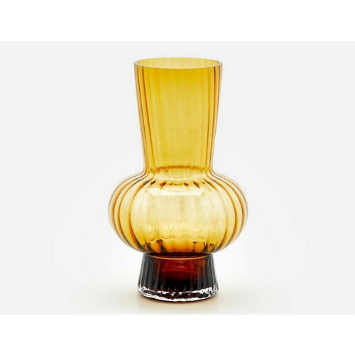 Декоративная ваза амбра сфера, стекло, 32 см, EDG 107359-47