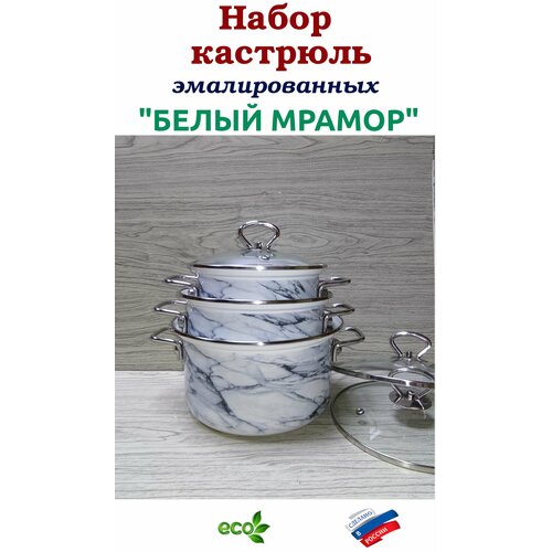 Набор кастрюль 1.9л/2.5л/3.7л.
