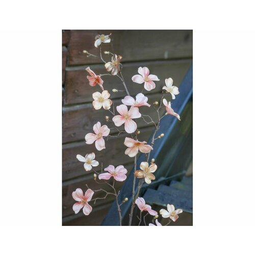 Декоративное украшение ветка сакуры бело-розовая, 86 см, EDG 684487-33-1