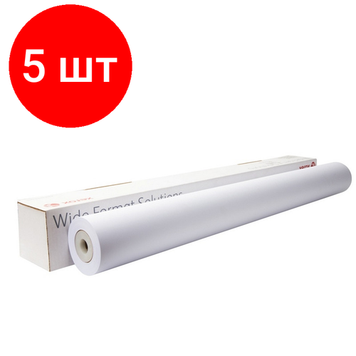 Комплект 5 рул, Бумага широкоформатная Xerox InkJet Monochrome 90г 914ммх46м 50.8мм