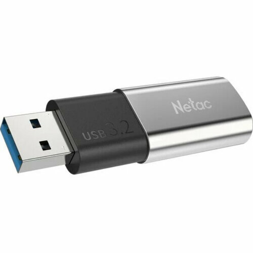 Память Flash USB 128 Gb Netac US2 (NT03US2N-128G-32SL), USB3.2, Solid State Flash Drive, up to 530MB/450MB/s