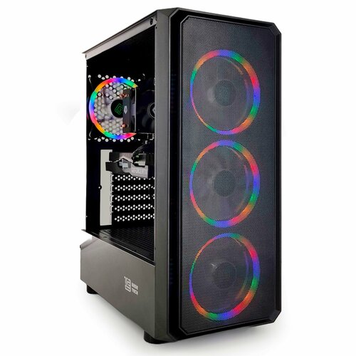 Игровой PC юкомс i3 2100, RTX 2060 6GB, HDD 1TB, SSD 1TB, 16GB DDR3, БП 500W, win 10 pro, Black game case