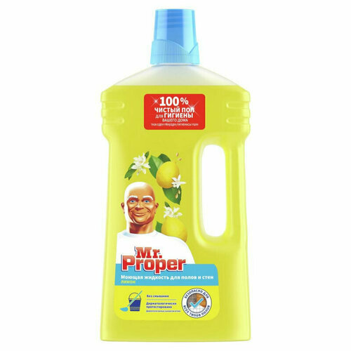 Средство для мытья пола и стен Mr. Proper жидкость лимон 1л.