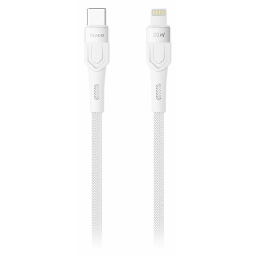 OLMIO/ Кабель для смартфона BOLT/ Type-C - Lightning/ USB2.0/ 1.2м/ белый