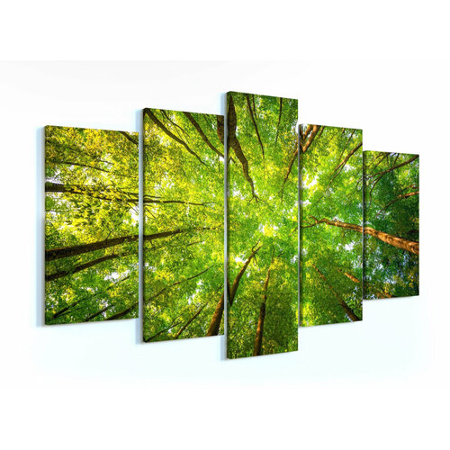 Модульная картина «Глазами деревьев» 140х80 / Модульные картины на стену / Интерьерные картины