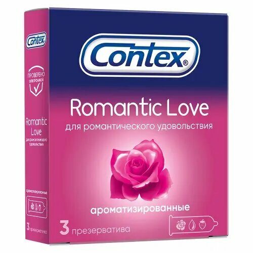 Contex презерватив romantic love ароматизированные 3 шт.