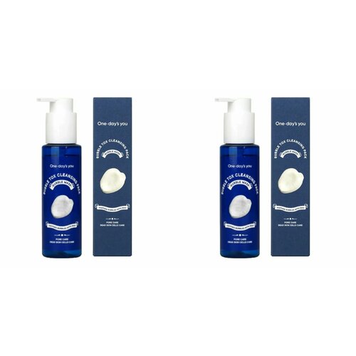 Маска-пенка One-day’s you от чёрных точек, Bubble Tox Cleansing Pack, 100 мл, 2 шт