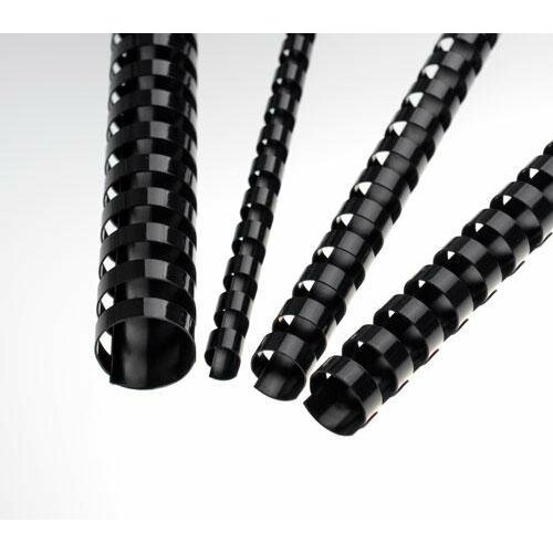 Пружины для переплета пластиковые Bulros 14 мм черные, 100 шт.