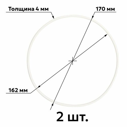 Прокладка силиконовая на автоклав Белорусский (белый) от Русская Дымка, 2 шт.