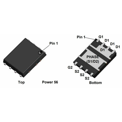 Микросхема FDMS3660S N-Channel MOSFET 30V 30A PQFN5X6