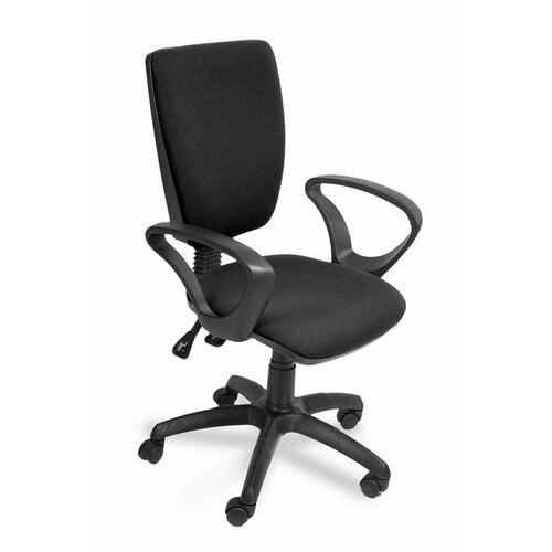 Компьютерное офисное кресло Мирэй Групп нота чарли синхро, Ткань, Черное