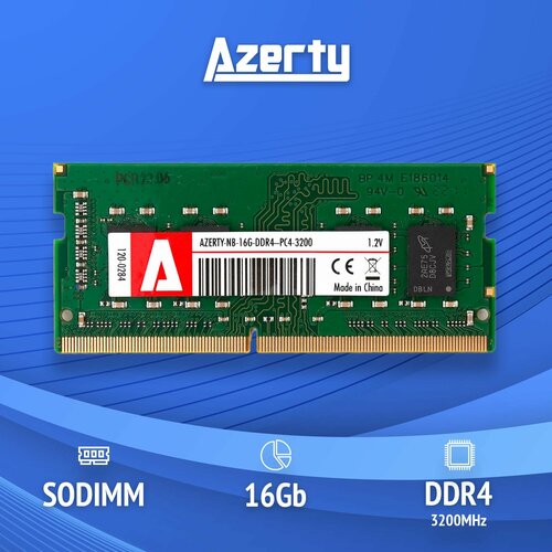 Оперативная память Azerty SODIMM DDR4 16Gb 3200 MHz