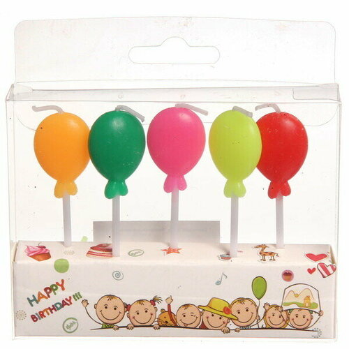 Свечи для торта «Воздушные шарики»
