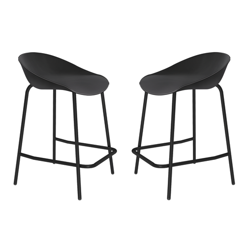 Комплект полубарных стульев, стул полубарный для кухни, черный