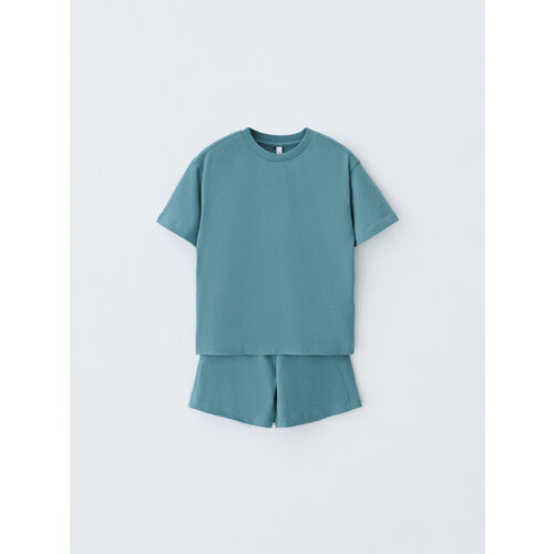 Комплект одежды Sela, размер 104, синий, зеленый