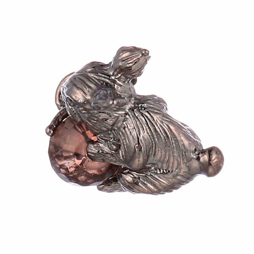 Подвеска ELEMENT47, серебро, 925 проба, раухтопаз