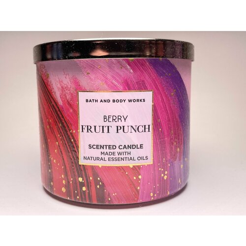 Bath and Body Works свеча ароматическая с 3 мя фитилями Berry Fruit Punch