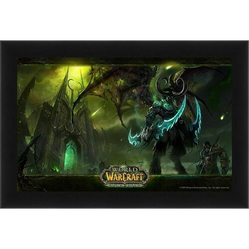 Плакат, постер на бумаге World Of Warcraft: The Burning Crusade. Размер 21 х 30 см