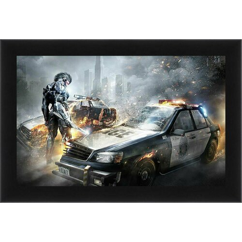 Плакат, постер на холсте Metal Gear. Размер 30х42 см