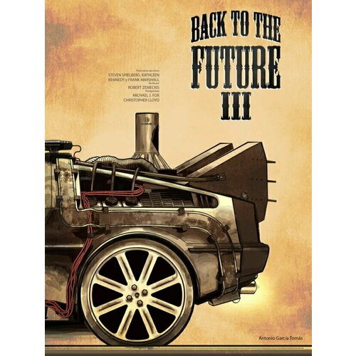 Плакат, постер на бумаге Back to the Future Part III/Назад в будущее: Часть 3/винтажный/ретро. Размер 42 х 60 см