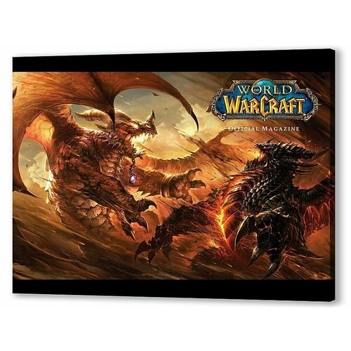 Плакат, постер на бумаге World Of Warcraft. Размер 30 х 42 см