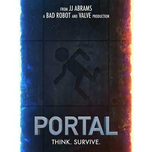 Плакат, постер на холсте Portal/игровые/игра/компьютерные герои персонажи. Размер 30 х 42 см