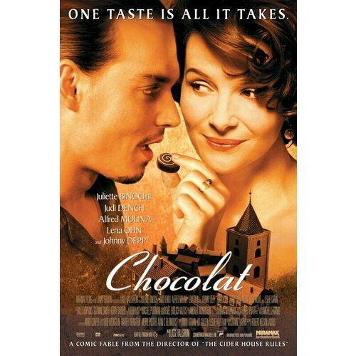Плакат, постер на холсте Шоколад (Chocolat), Лассе Халльстрём. Размер 30 х 42 см
