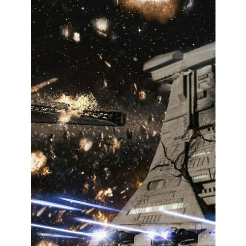Плакат, постер на бумаге Star Wars: Clone Wars (Модульные постеры)-2/Звездные войны: Войны клонов/искусство/арт/абстракция. Размер 30 х 42 см