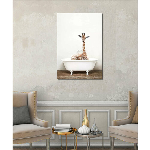 Картина - Жираф, жираф арт, пятнистый жираф (4) 40х60