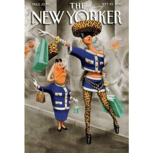 Плакат, постер на бумаге The New Yorker (Sept. 10, 2012). Размер 30 х 42 см