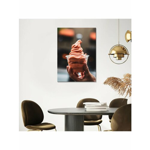 Картина на холсте с подрамником Оранжевое мороженое 60х80