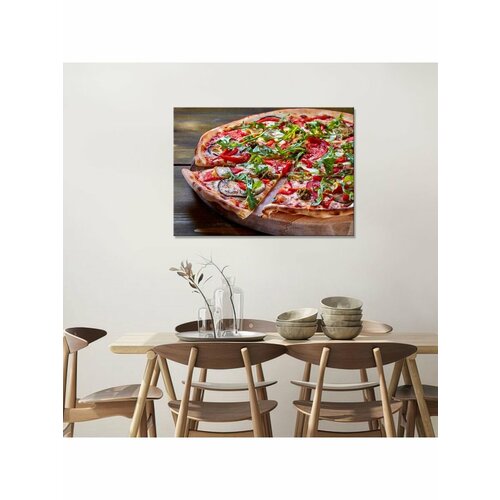 Картина на холсте с подрамником Тонкая пицца 20х30
