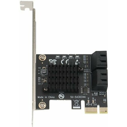 Адаптер, плата PCI-E на 4 выхода SATA 3.0 :6 GBp/s