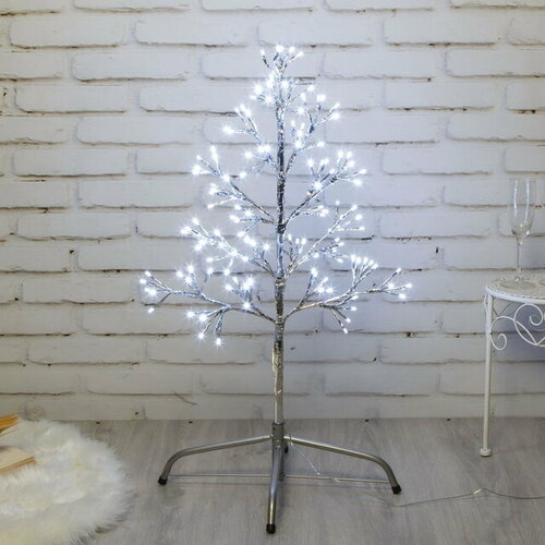 Kaemingk Светодиодное дерево Lausanne Silver 78 см, 140 холодных белых LED ламп с мерцанием, IP44 9493487