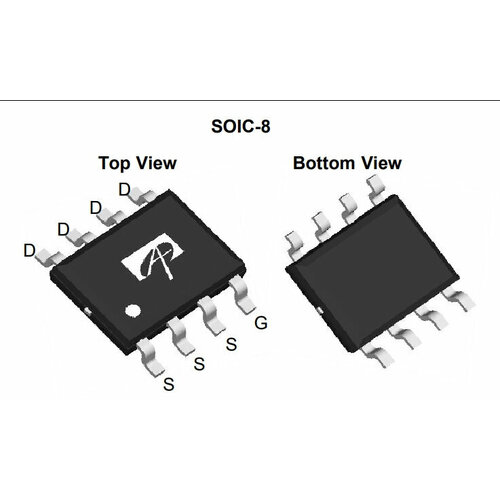 Микросхема AO4468 N-Channel MOSFET 30V 10.5A SO-8 Москва | Комьютерные аксессуары и ...