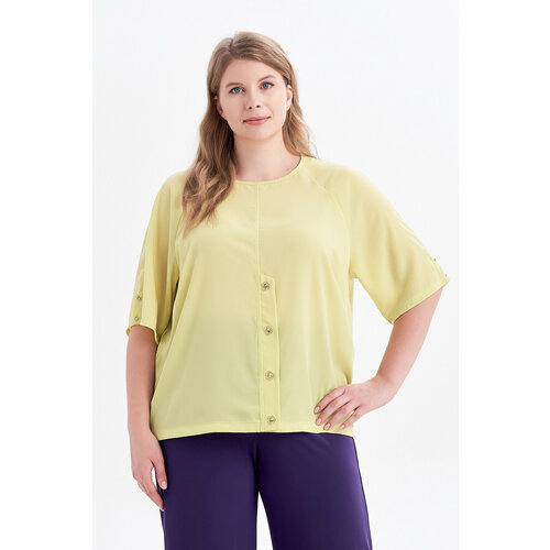 Блуза  Olsi, размер 48, желтый