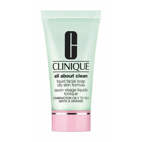 Сильнодействующее жидкое мыло для жирной кожи лица Clinique All About Clean Liquid Facial Soap - Oily Skin Formula Travel Size /30 мл/гр.