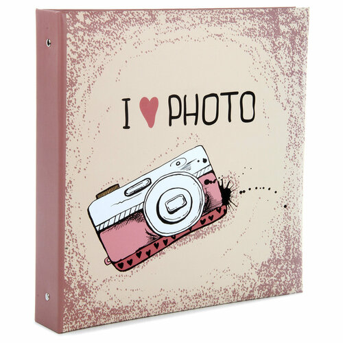 Фотоальбом-папка, альбом для фотографий, 500 фото 10х15, i love photo, фотоаппарат GF 5808