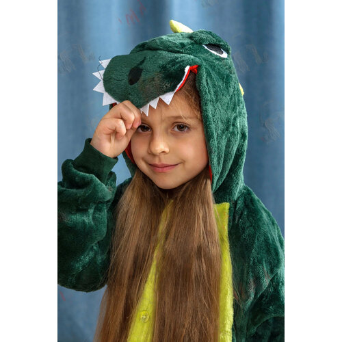 Кигуруми Динозавр , размер 100, зеленый
