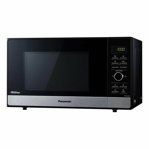 Микроволновая печь Panasonic NN-SD38HSZPE, 1000Вт, 23л, черный /серебристый