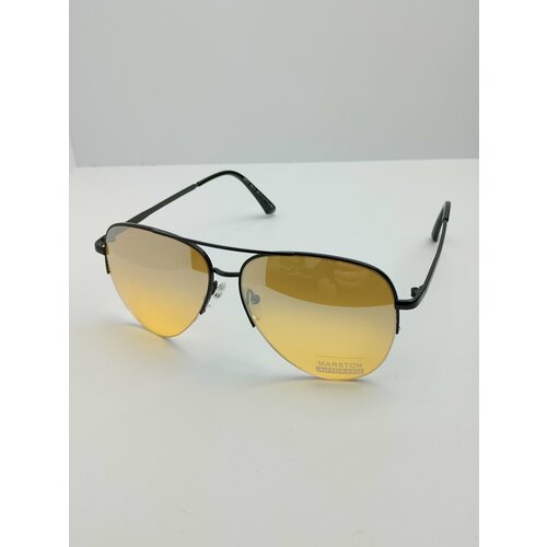 Солнцезащитные очки Marston Book Services MST8011-C1, желтый, черный