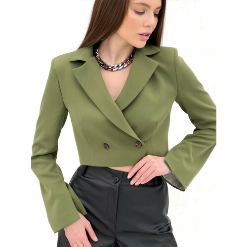Пиджак , размер M, хаки, зеленый