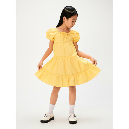 Платье Acoola, размер 104, желтый