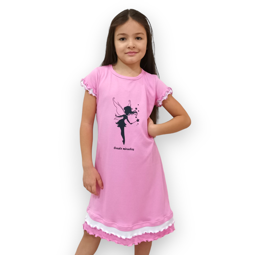 Сорочка  Камелия, размер 122-64, розовый